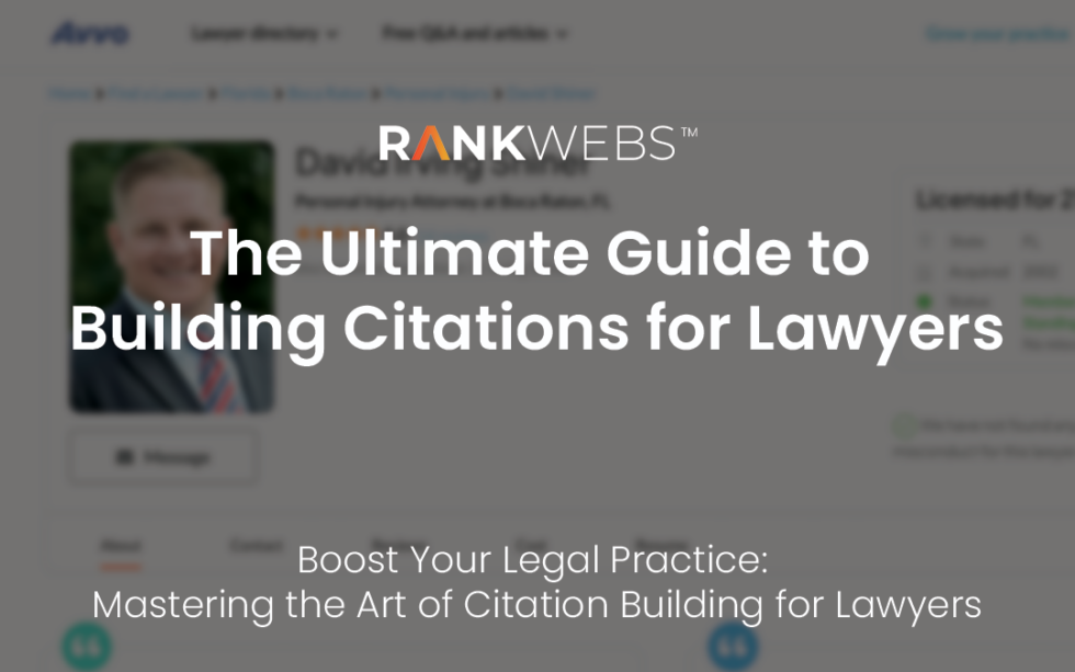 The Ultimate Guide to Building Citations for Lawyers | RankWebs
